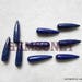 8X30MM NATURAL LAPIS Drop Smooth Long Drop Lapis Smooth Drop Shape Blue ...