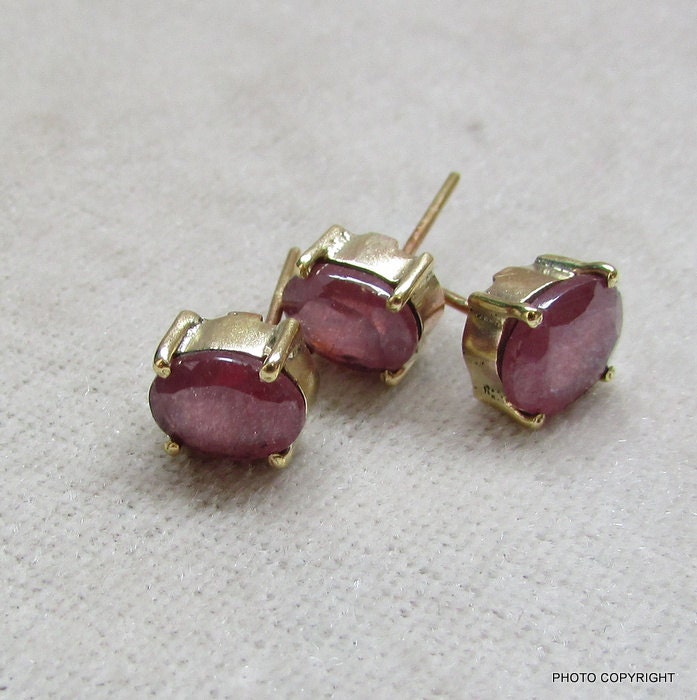 BRASS RUBY jewelry set ruby earring ruby pendent wholesale | Etsy