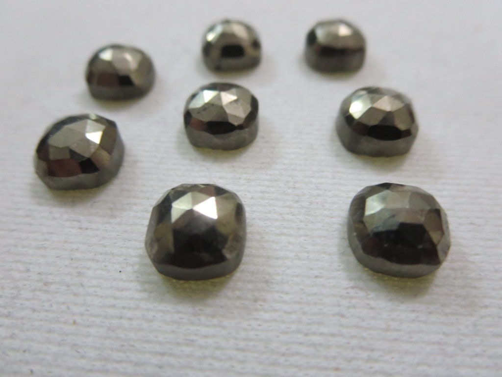 Natural Pyrite Cushion Rose Cut 8x8mm-1 Piece - Etsy