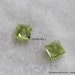 6mm NATURAL PERIDOT Princess Cut Square 6mm Peridot Square Princess Top ...