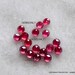 5pc 3MM NATURAL RUBY ROSECUT 3MM Round Ruby 3mm Round Rosecut Lead Fill ...