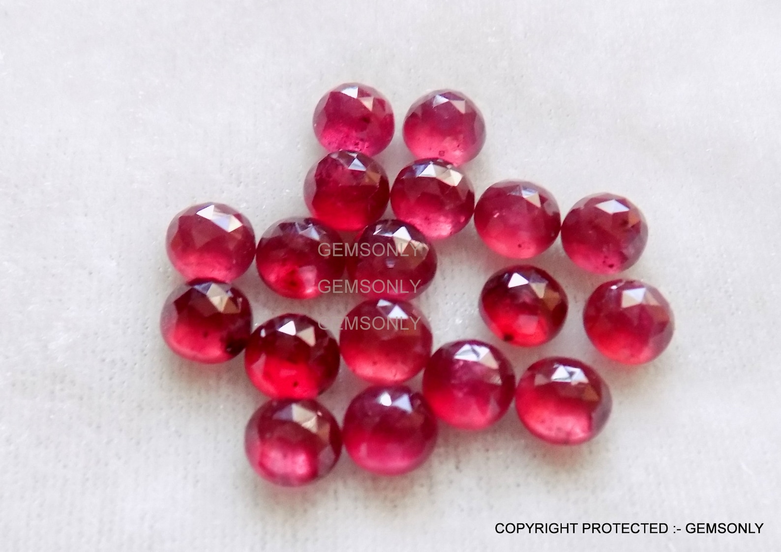 5pc 6MM NATURAL RUBY Rosecut Round 6MM Ruby Round Rosecut 6mm - Etsy