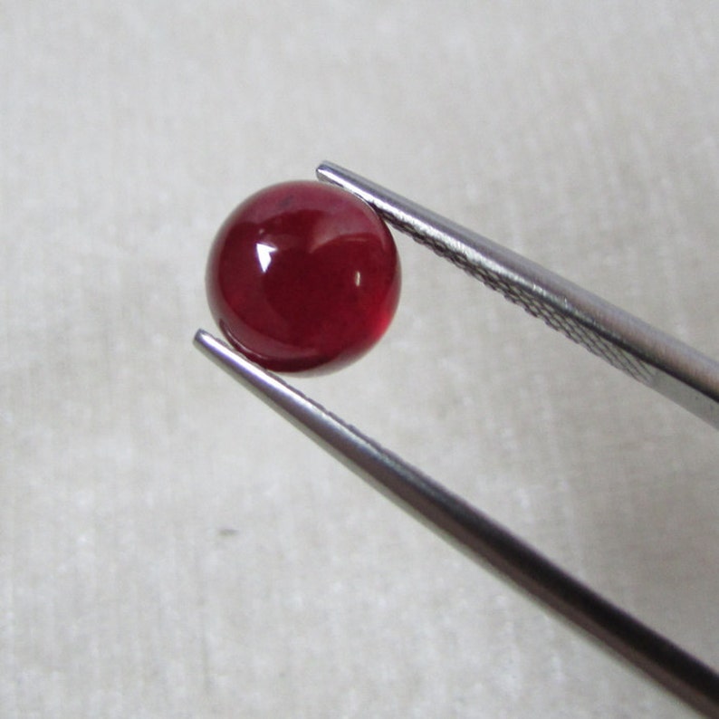 NATURAL RUBY CABOCHON 6MM 1pcs Wonderful Quality 6mm Round - Etsy