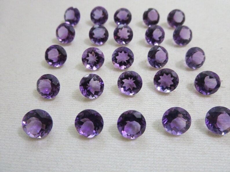 AAA Top Quality Natural Amethyst Round 8x8 Mm-1 Pcs - Etsy