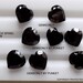 10mm BLACK SPINEL Heart Shape 10MM Heart Cut Faceted Brilliant Cut ...