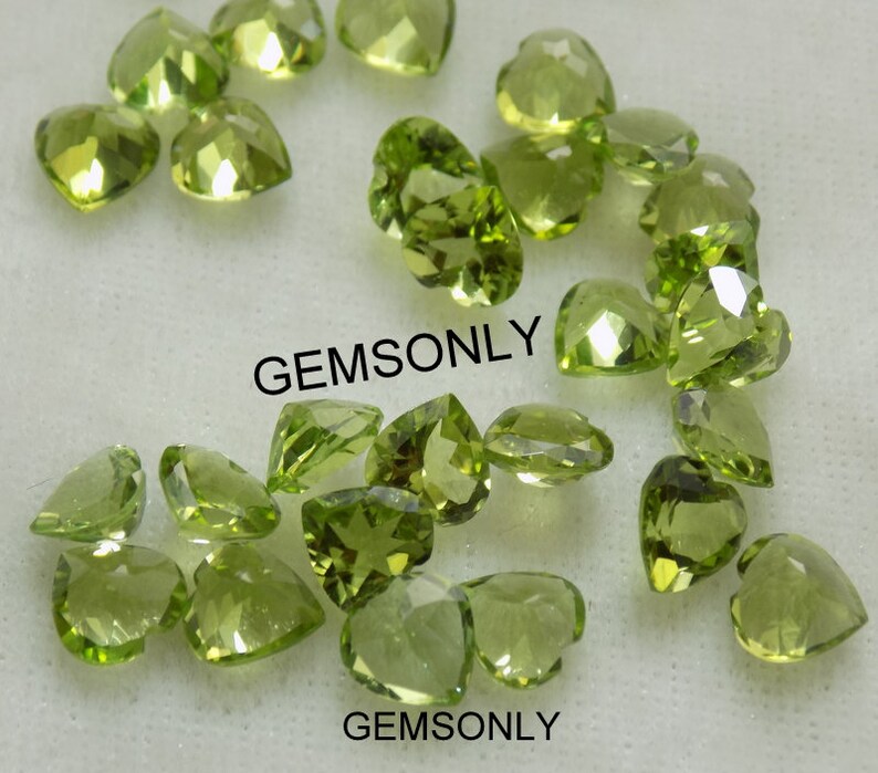 5mm NATURAL PERIDOT HEART Shape Aaa Quality Heart 5mm Green - Etsy