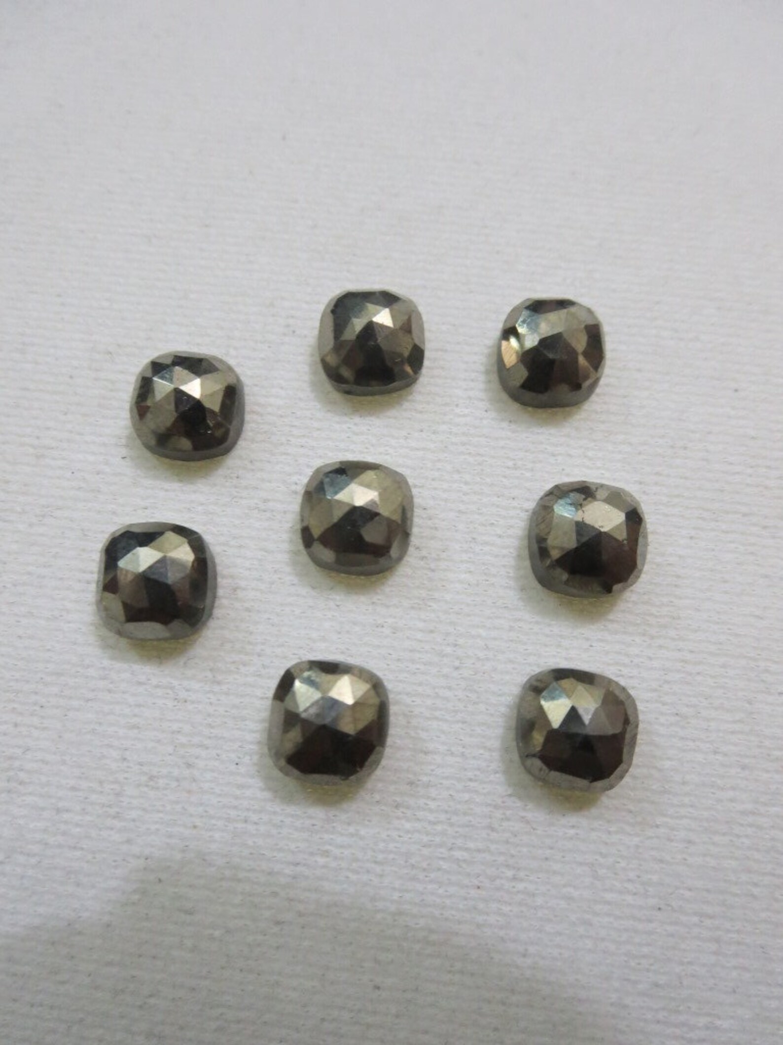 Natural Pyrite Cushion Rose Cut 8x8mm-1 Piece - Etsy