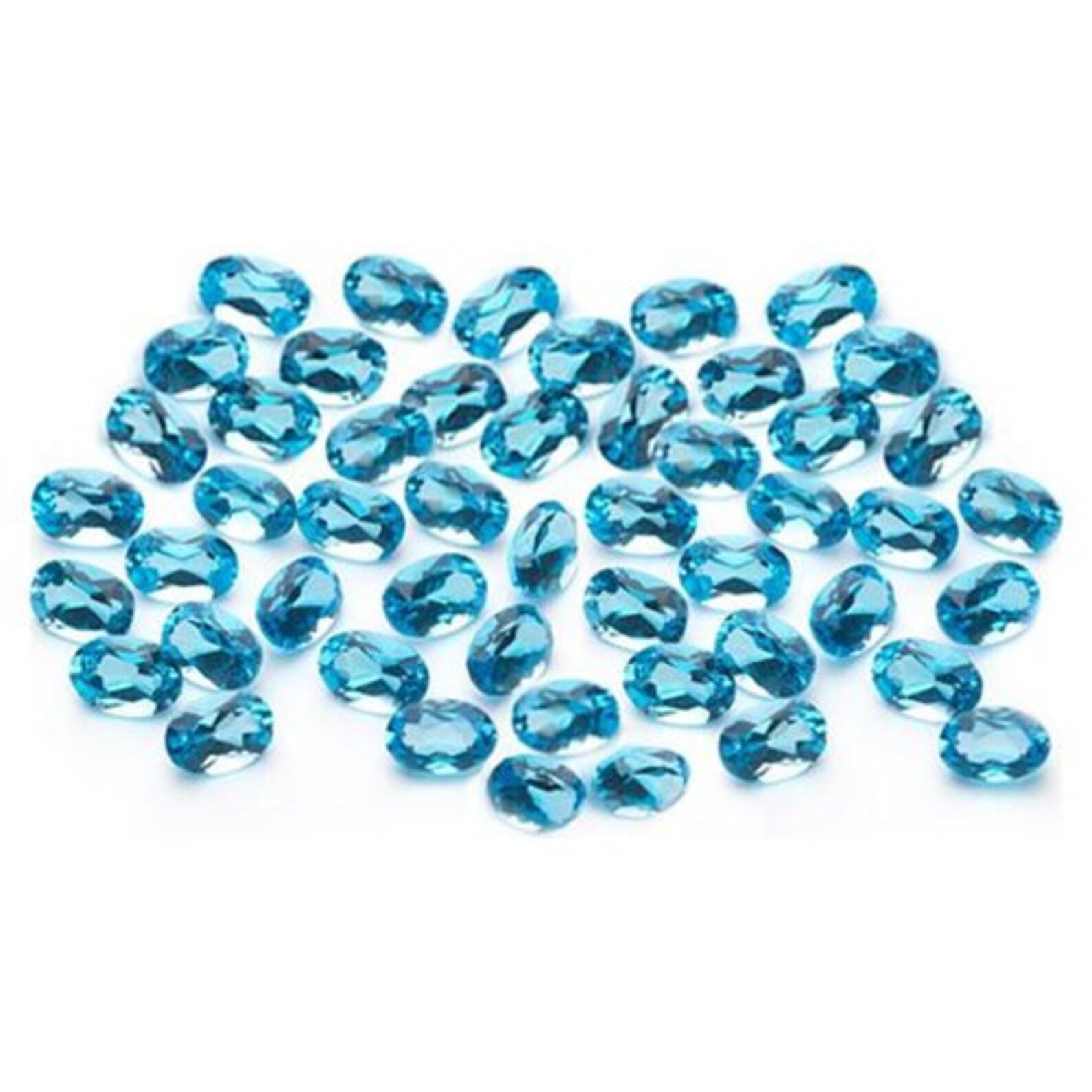 10pc Natural Swiss Blue Topaz Oval 4x6mm Faceted Blue Topaz - Etsy