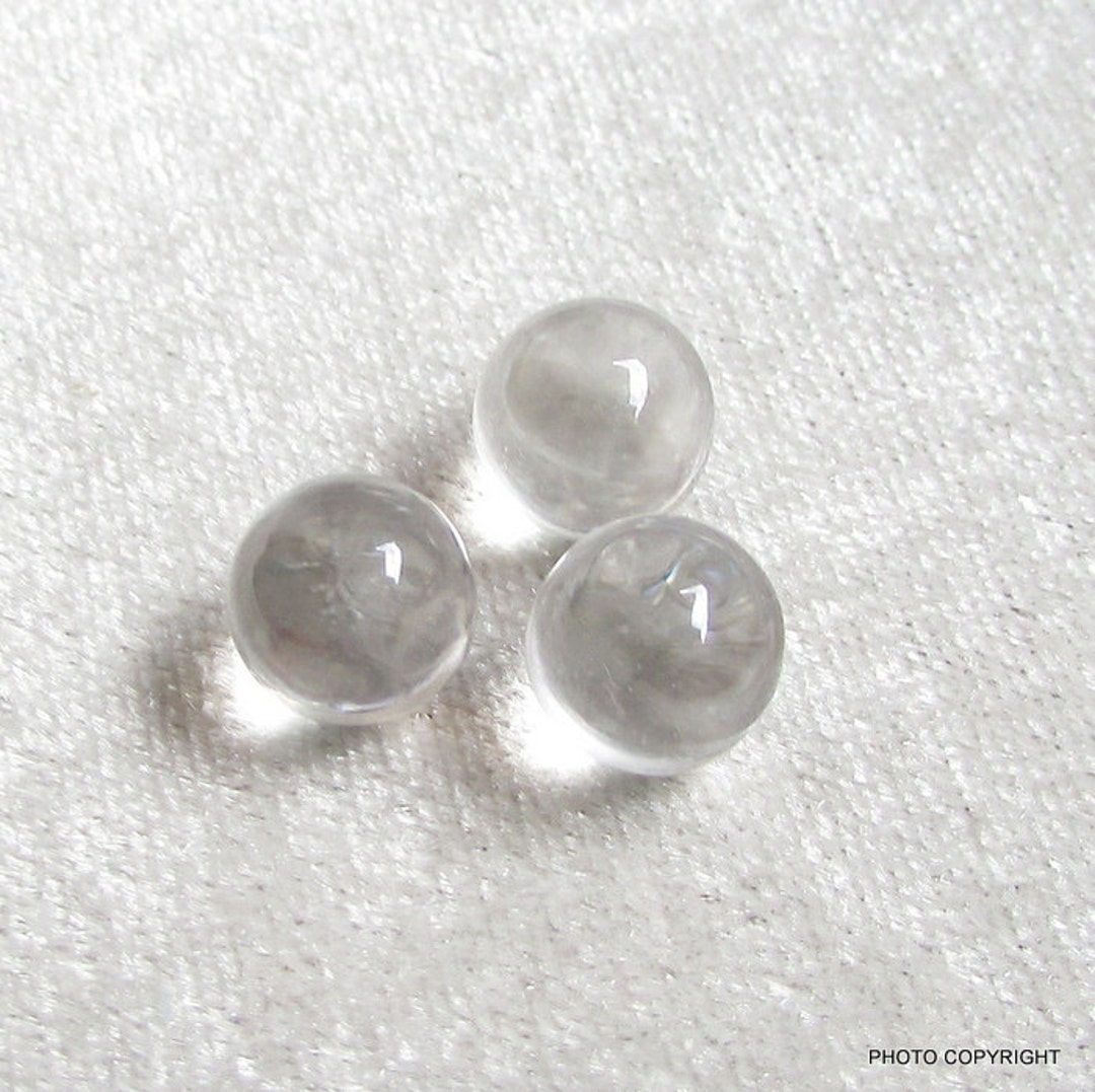 Natural Crystal QUARTZ 9mm Plain Ball's Smooth Ball's 9mm Crystal ...