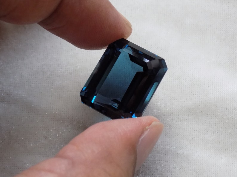 42.15cts Natural London Blue Topaz Octagon Shape 17.50x11mm - Etsy