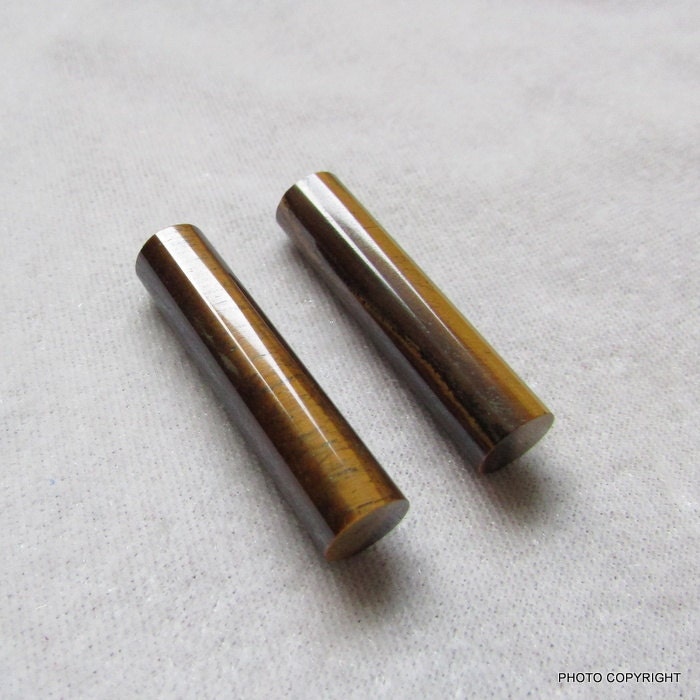 Buy 25cts 1pc NATURAL TIGER EYE Cylinder Shape Smooth Round Online in ...