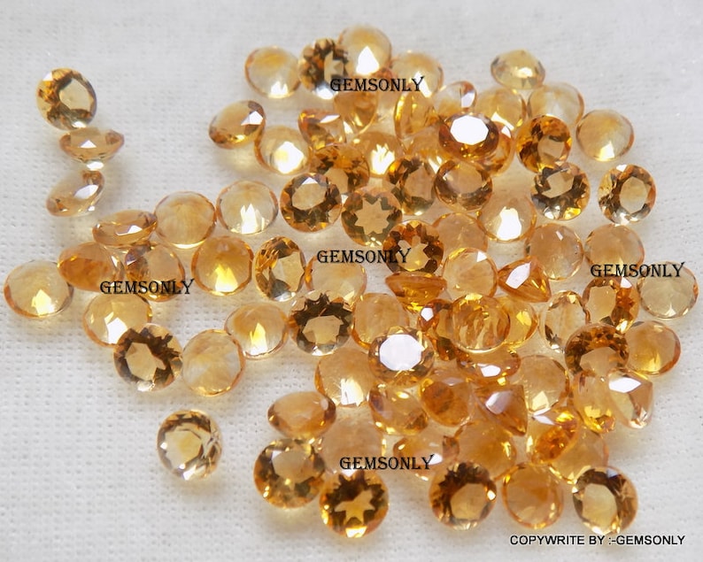 5mm Natural CITRINE Round 5mm Faceted Cut Top Golden Citrine - Etsy India