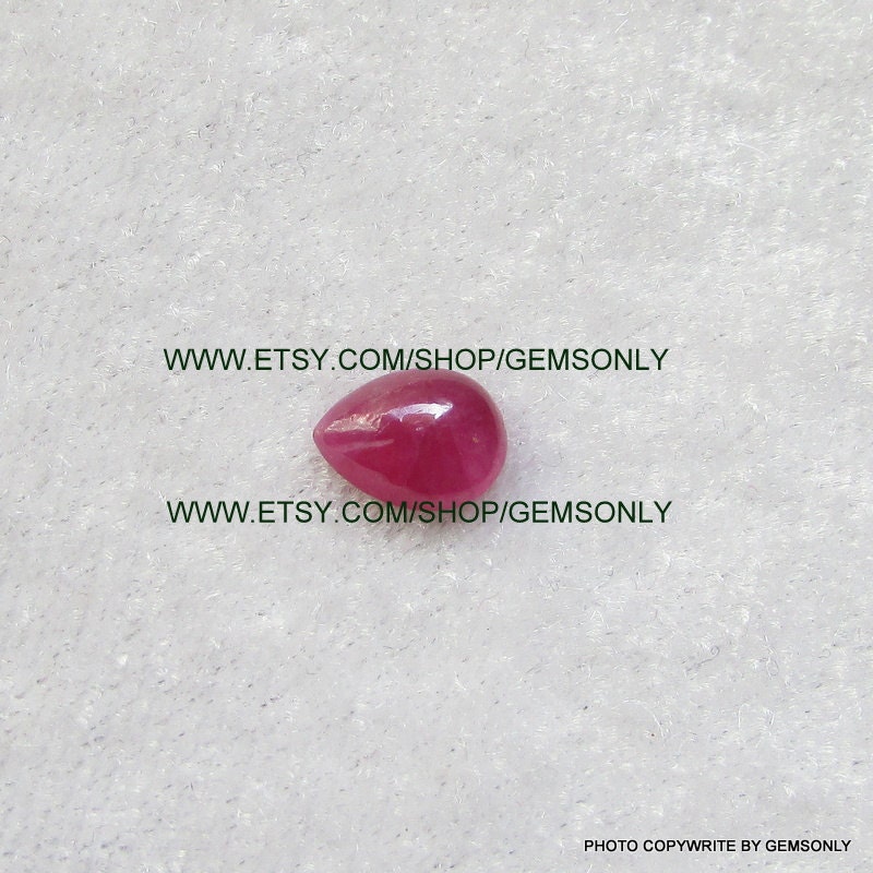 1.55ct 1pc NATURAL RUBY Pear Shape 6x8mm Rich Color Unheated - Etsy UK