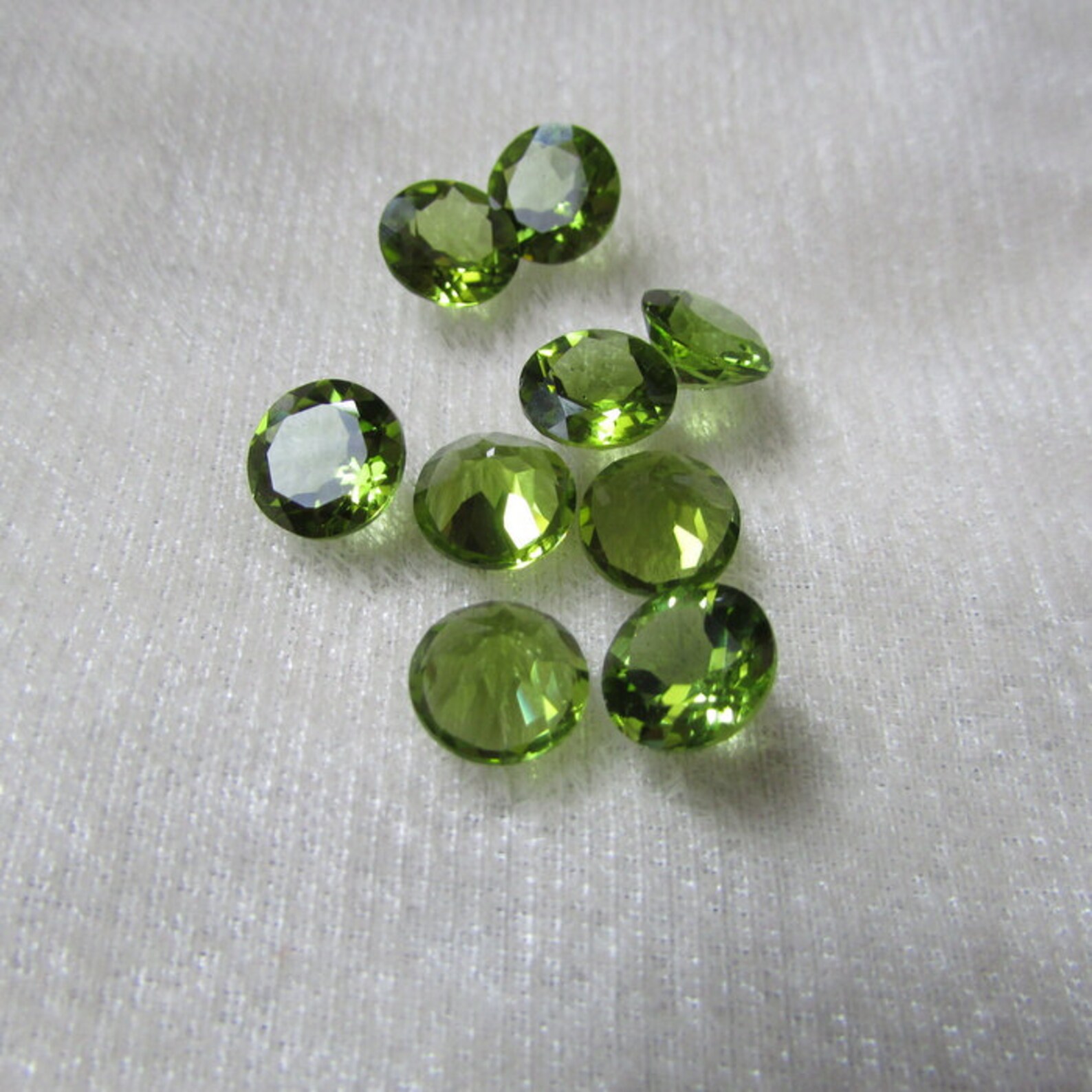 9mm NATURAL PERIDOT ROUND 9mm Faceted Vvvs1 Quality Always Buy - Etsy India