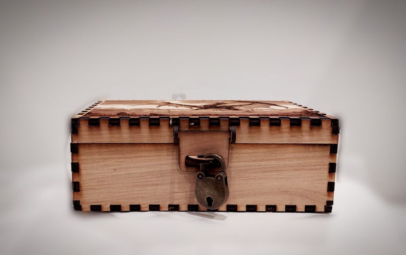 Dragon Laser Engraved Keepsake Box With Lock - Etsy