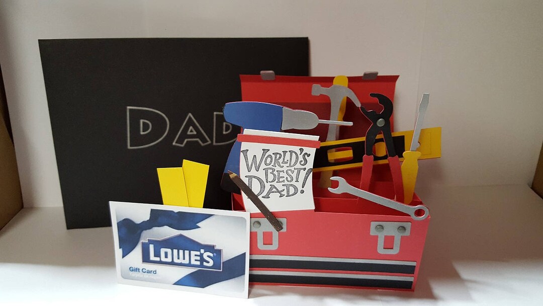 Fathers Day Tool Box Card - Etsy