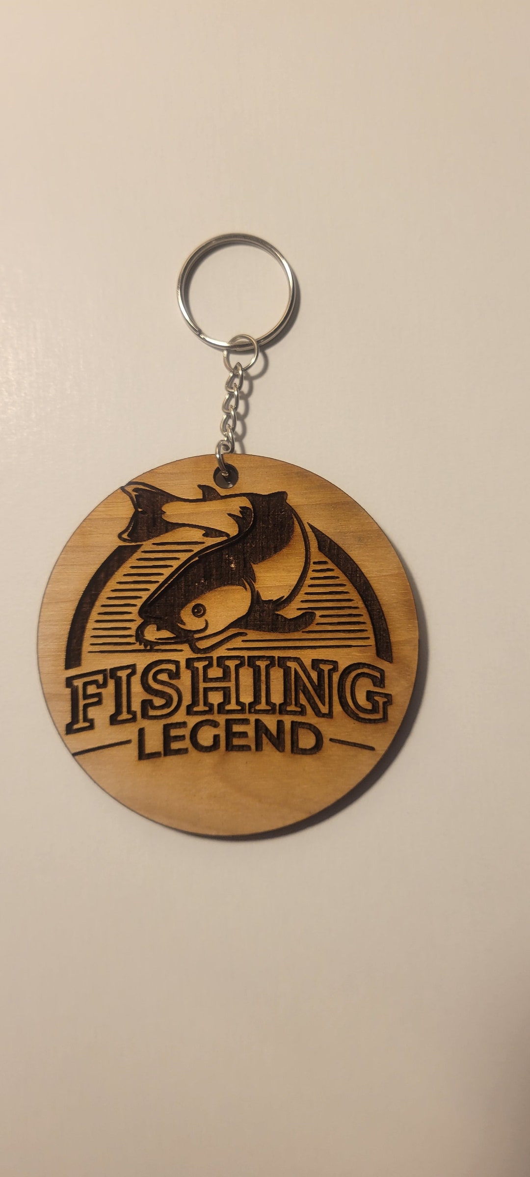 Engraved Fishing Legend Key Chain - Etsy