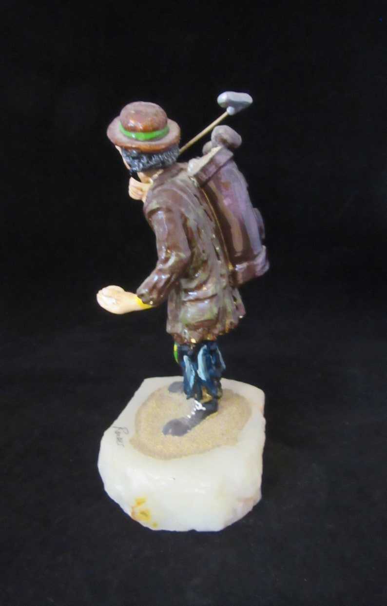 Vintage 1985 Signed Ron Lee Clown Playing Golf on Quartz | Etsy