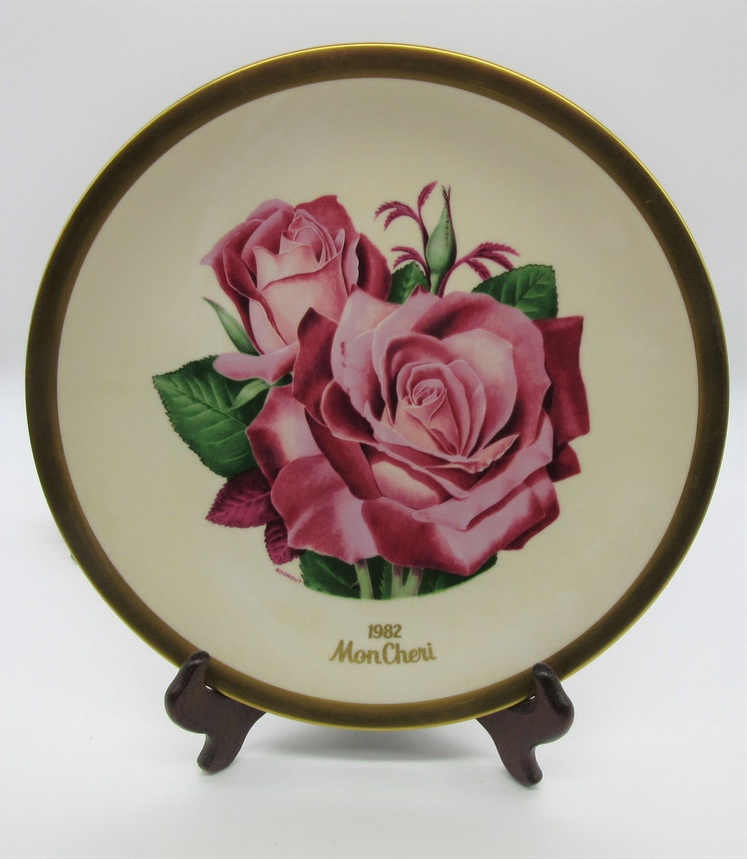 1982 Limited Edition American Rose Society, mon Cheri Hybrid Tea Pink ...