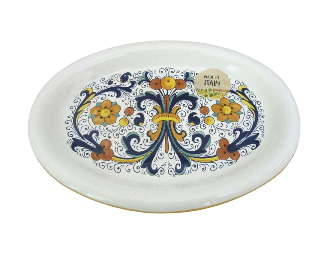 Vintage Nova Deruta Small Oval Platter Made It Italy - Etsy