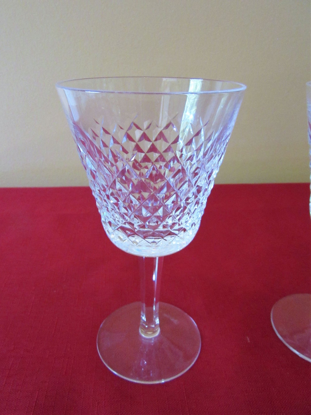 Vintage Waterford Crystal "alana" Pattern, Claret Wine Glass 5 7/8" - Etsy