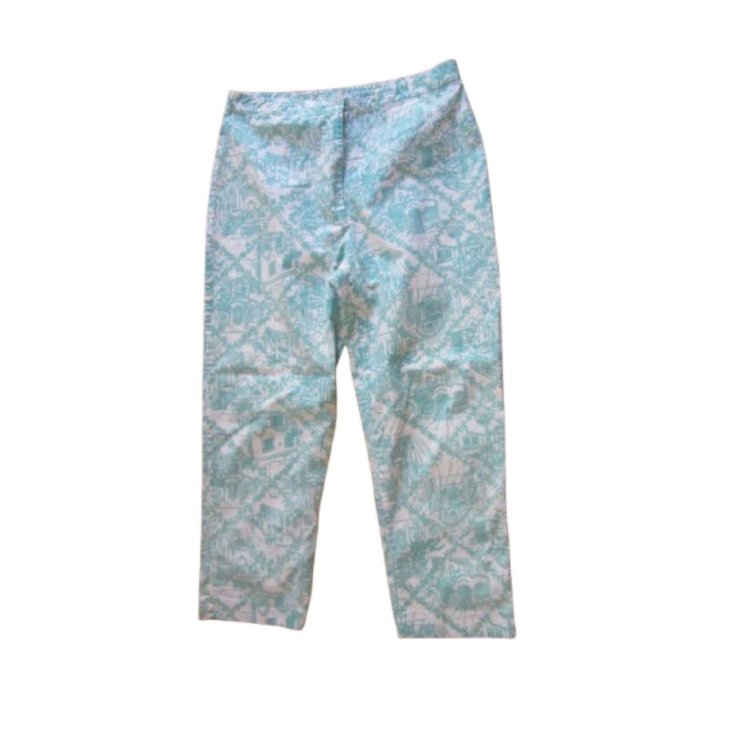 Vintage Lilly Pulitzer Capri Pants 80s Worth Avenue Print Size 8 - Etsy