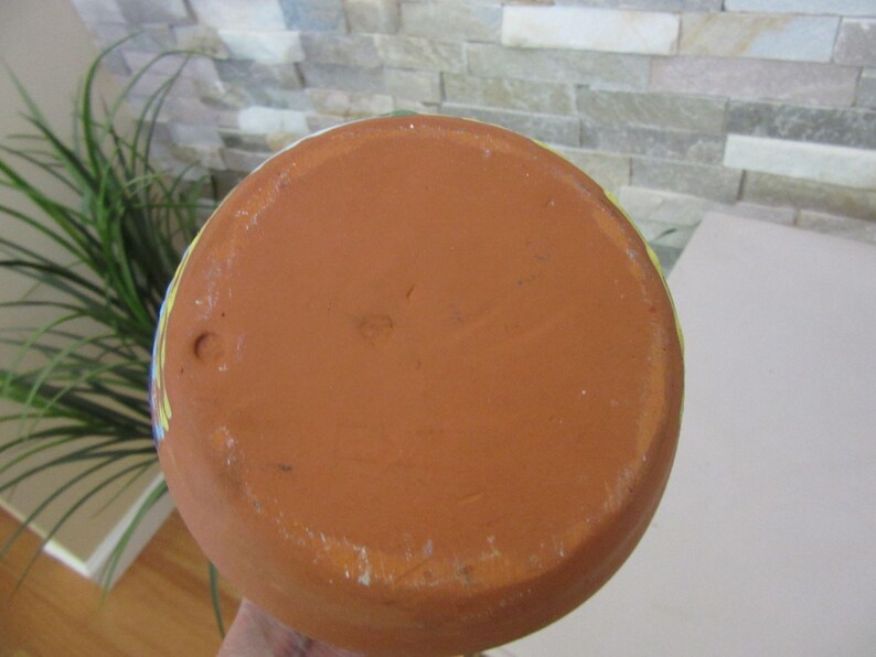 Hand Painted Terracotta Pottery Dominican Republic Vase - Etsy