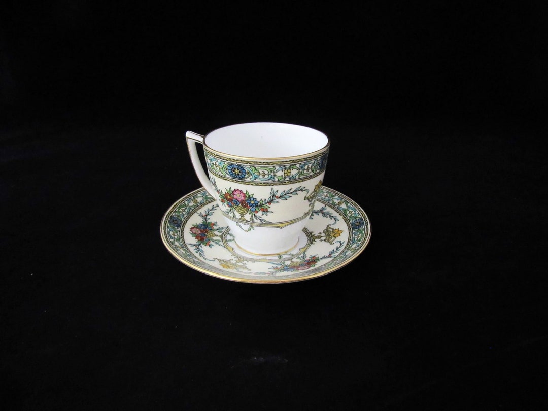 Vintage 1930's Minton Blue Trim Floral Demitasse Tea/coffee Cup W ...