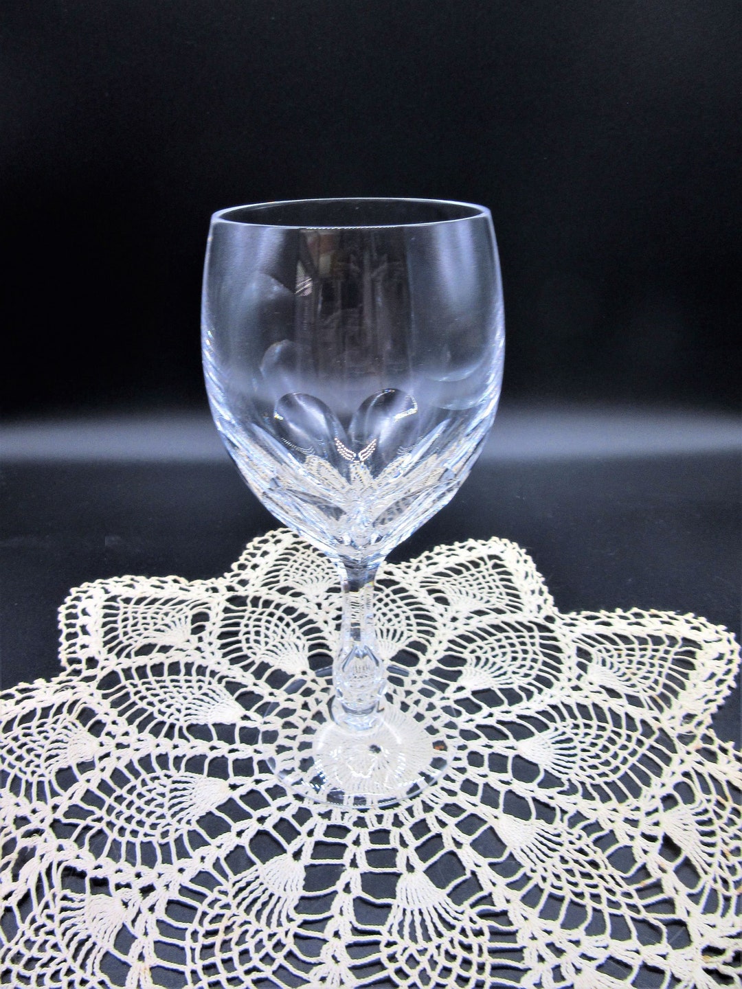 Vintage Jutta Josair Crystal Wine Glass Acid Etched, Several Glasses ...