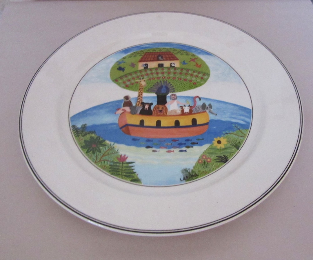 Villeroy & Boch Design Naif 10 3/4" Dinner Plate With Noah's Ark Design ...