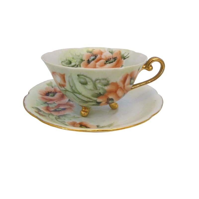 Footed Tea Cups - Etsy