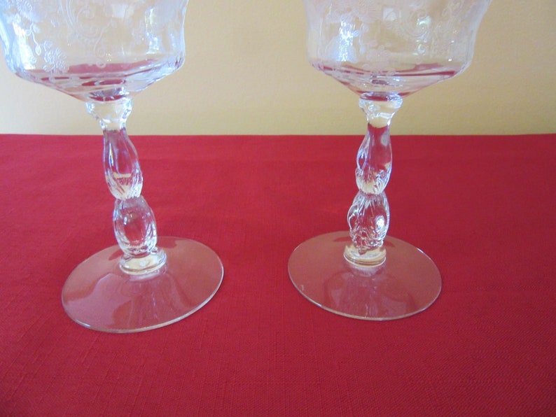 A Single Cambridge Glass Chantilly Pattern | Etsy