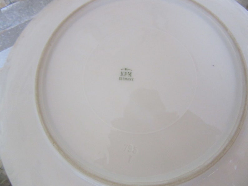 Antique Kristef KPM German Hand Painted Cake Plate W Pink Dogwood ...