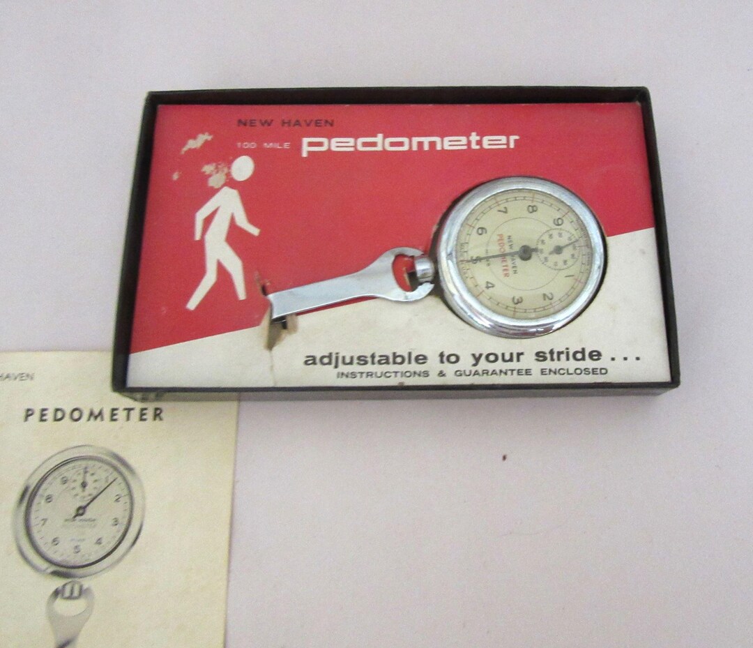Vintage New Haven 100 Mile Pedometer Model 230 USA - Etsy