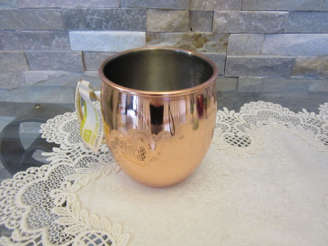 New True Smooth Moscow Mule Copper and Stainless Steel 16 Ounce Mug W ...