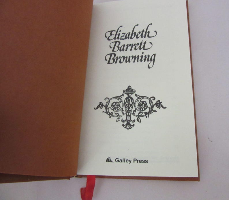 1980 Elizabeth Barrett Browning Sonnets From the Portuguese Book - Etsy