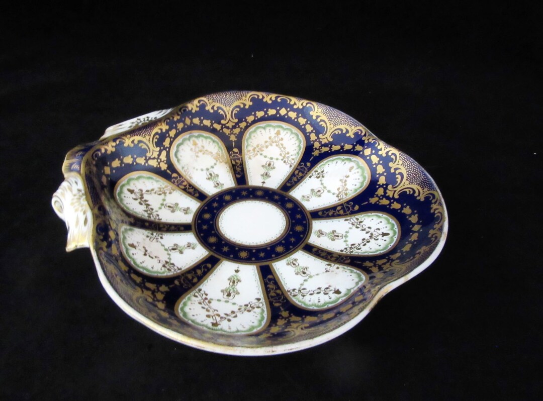 Vintage Copeland China for T Goode, Old Coalport Pattern, Cobalt Blue W ...