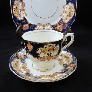 Antique Hand Painted Royal Albert Derby Imari Trio Tea Set - Etsy