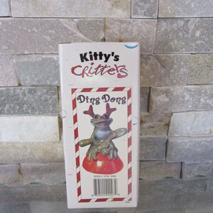 Adorable Kitty Critters Ding Dong Frog Sitting on a Bell Christmas ...