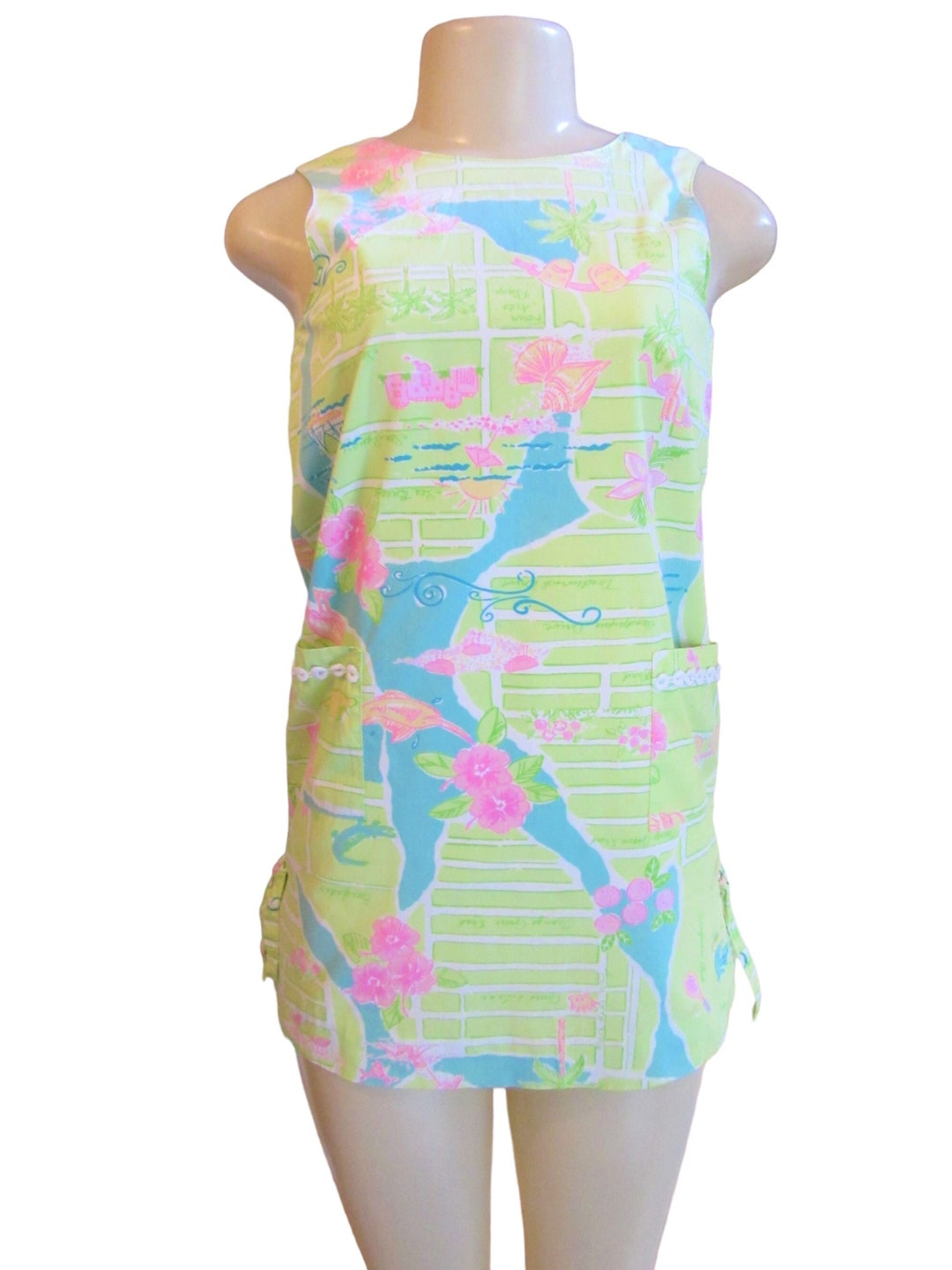 Vintage Lilly Pulitzer Girls Dress in Size 10 With Map to Miami FL - Etsy