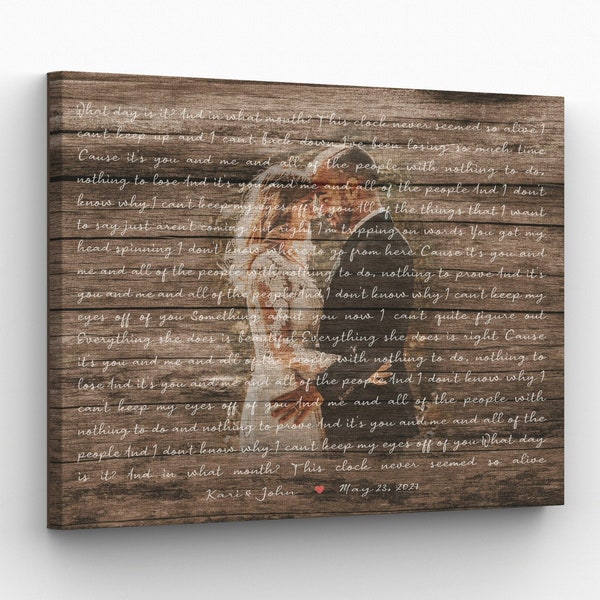 Custom Poem Print on Canvas - Etsy