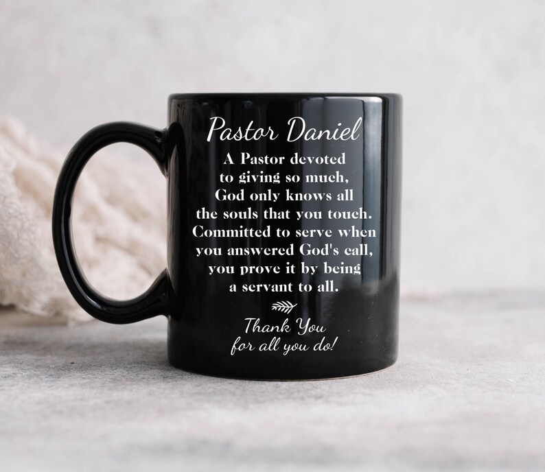 PASTOR Mug Pastor Appreciation Gift Idea PERSONALIZED Black - Etsy PASTOR Mug Pastor Appreciation Gift Idea PERSONALIZED Black - Etsy