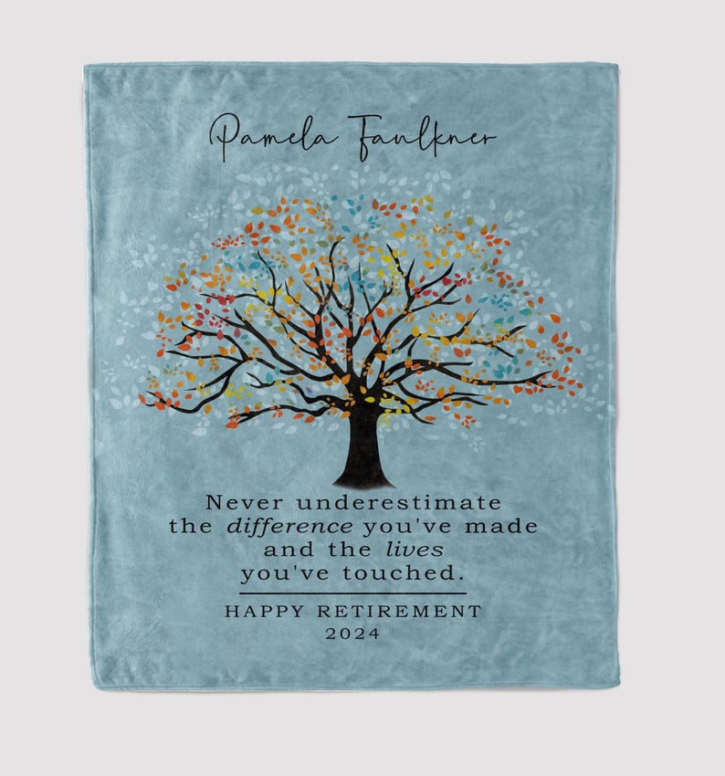 Retirement Blanket Personalized, Coworker Retirement, Nurse Retiring ...