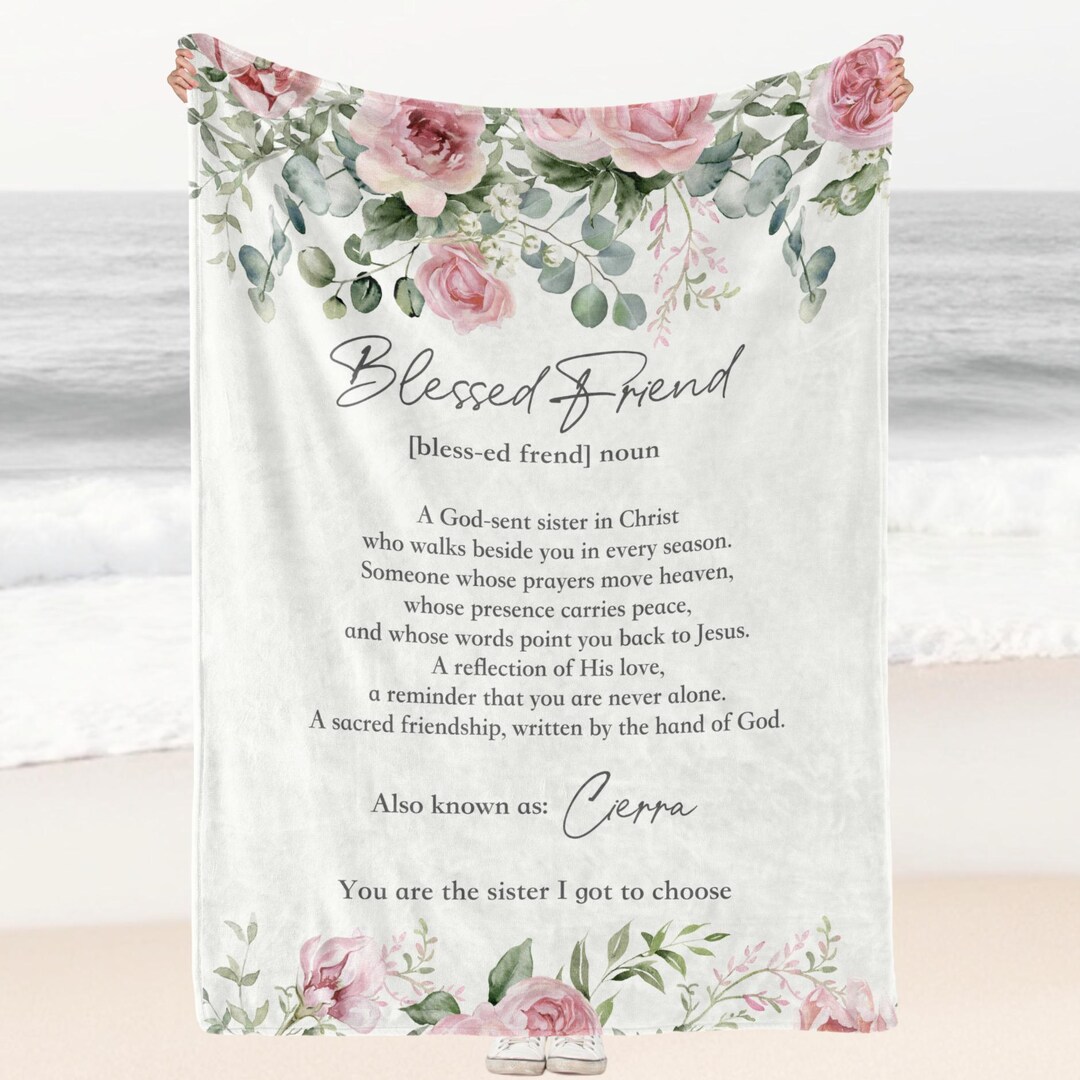 Christian Friend Gift for Women, Blessed Friend Definition Personalized ...