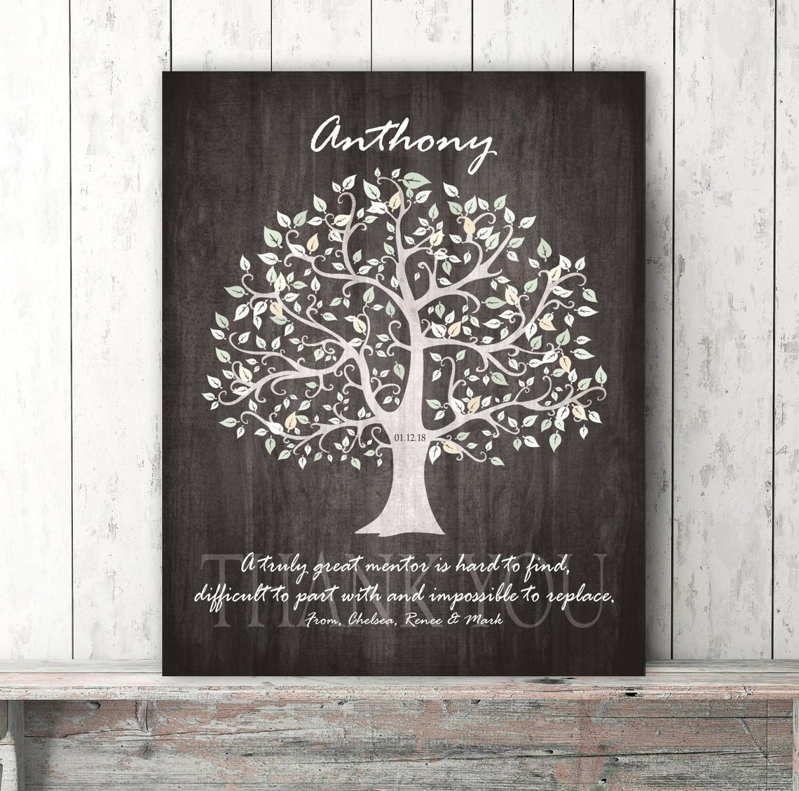 Leadership Gifts Personalized THANK YOU Gift Custom Quote - Etsy