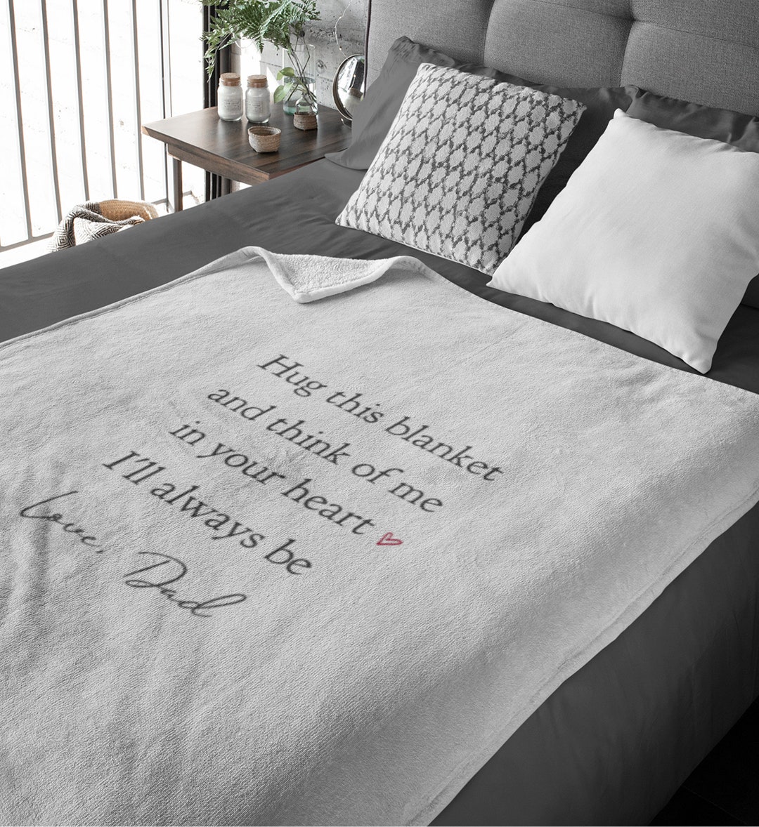 Memorial Gift Blanket Personalized Bereavement / Sympathy Blanket, Loss ...