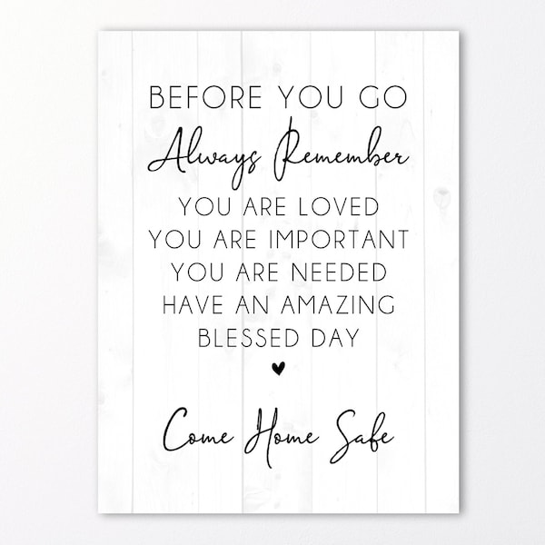 Before You Leave This Home - Etsy