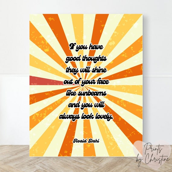 Positive Affirmations Quote If You Have Good Thoughts Poster - Etsy