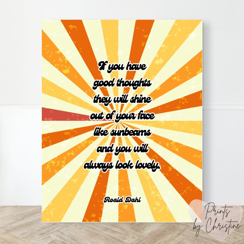 Positive Affirmations Quote If You Have Good Thoughts Poster - Etsy