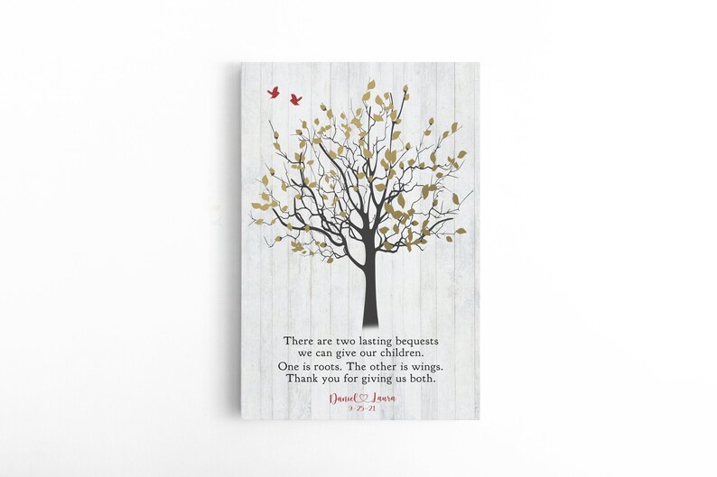 Parents THANK YOU Gift From Wedding Couple, Personalized From Daughter ...